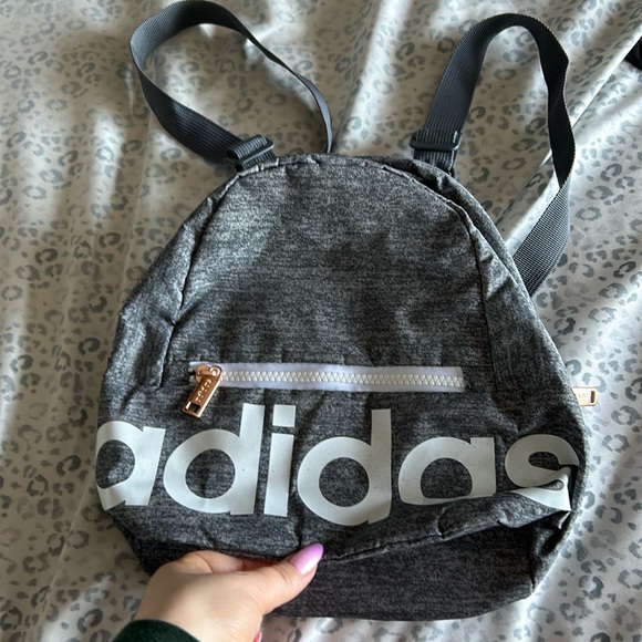 adidas | Bags | Adidas Gray Mini Backpack | Poshmark